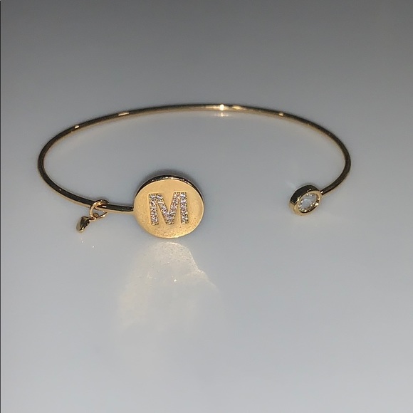 Jewelry | Gold Letter M Initial Bracelet | Poshmark